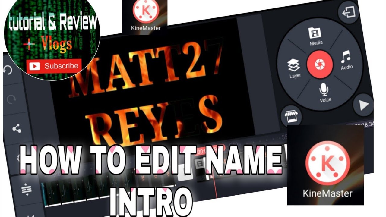 HOW TO EDIT NAME INTRO || KINEMASTER || ANDROID - YouTube