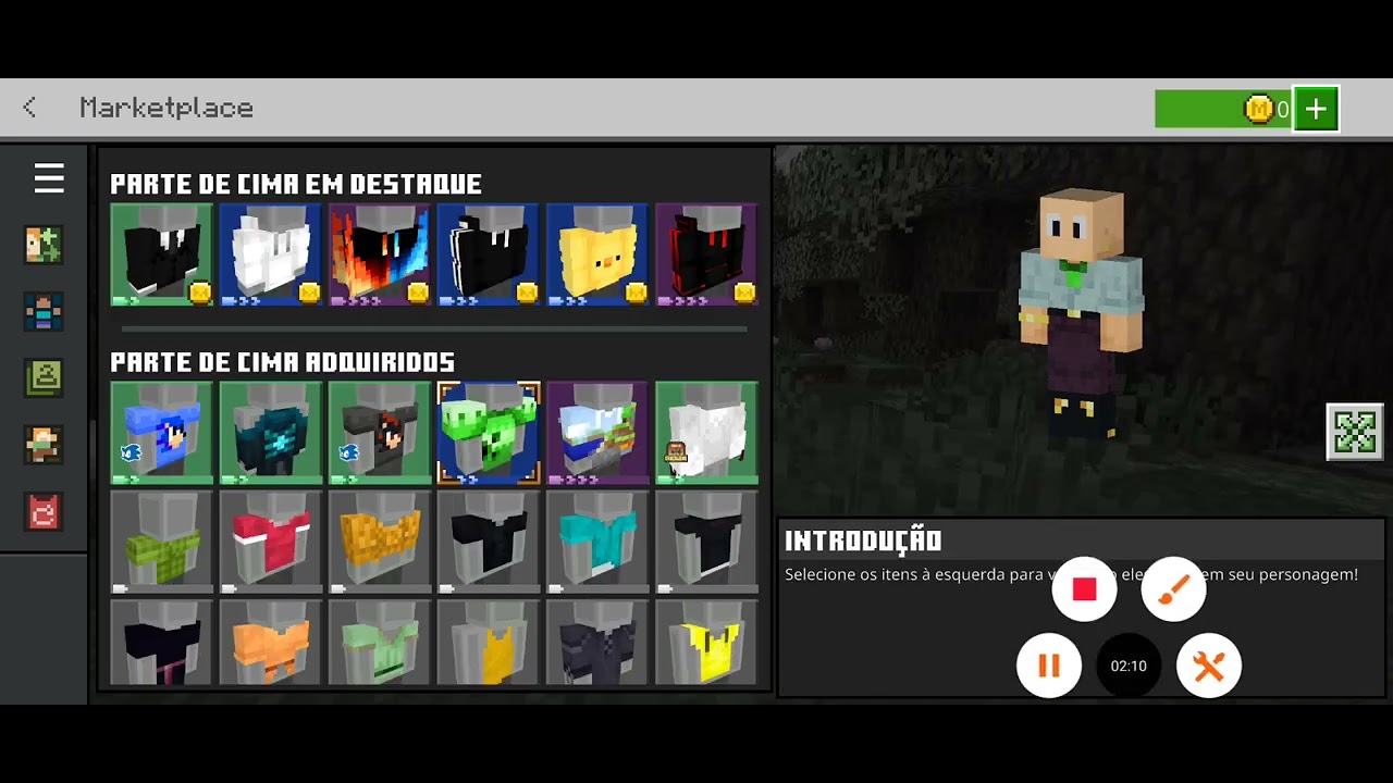 Tutorial como criar skin do cadres sem minecoins - YouTube