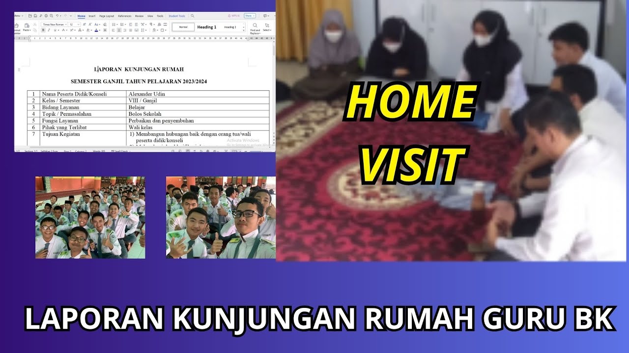 Laporan Home Visit Guru BK - Administrasi Guru BK - YouTube