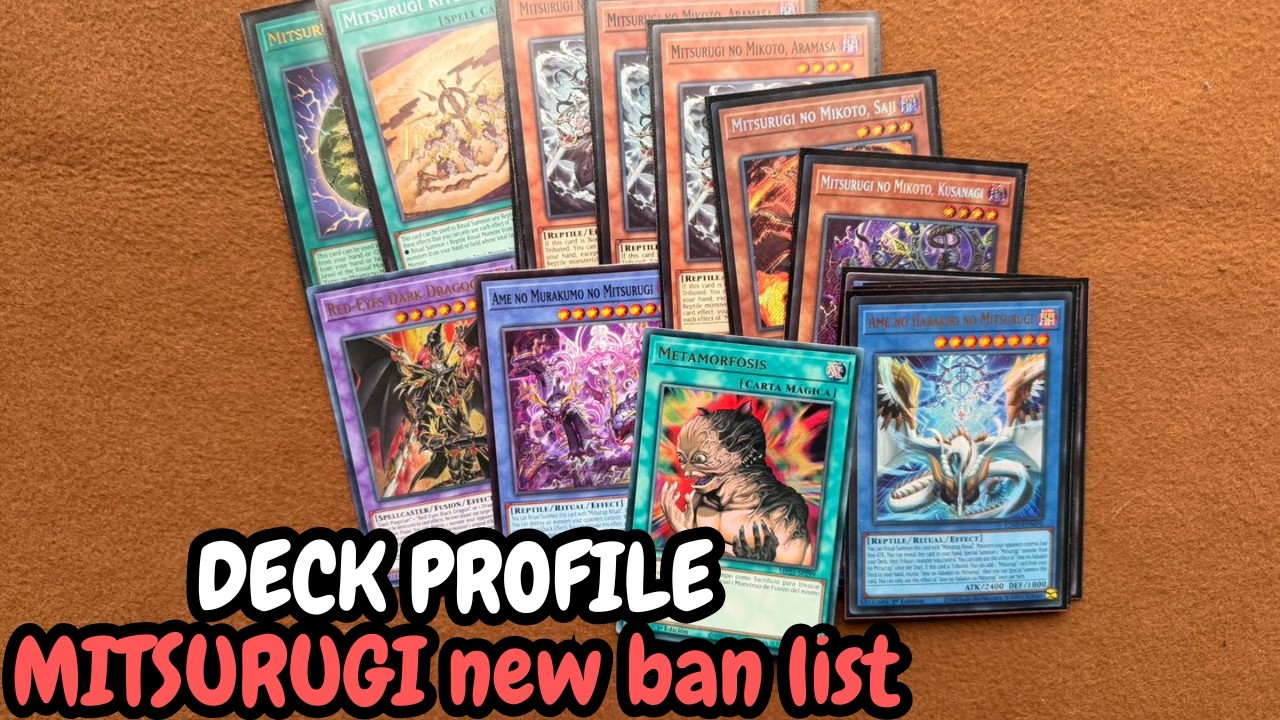 deck profile: MITSURUGI (new ban list) - YouTube