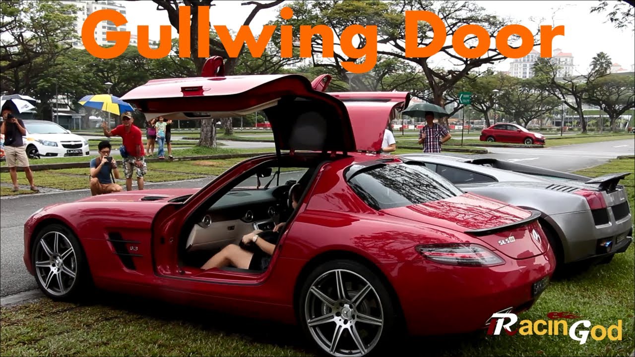 Mercedes SLS AMG - Open Doors and Exhaust Sounds - YouTube