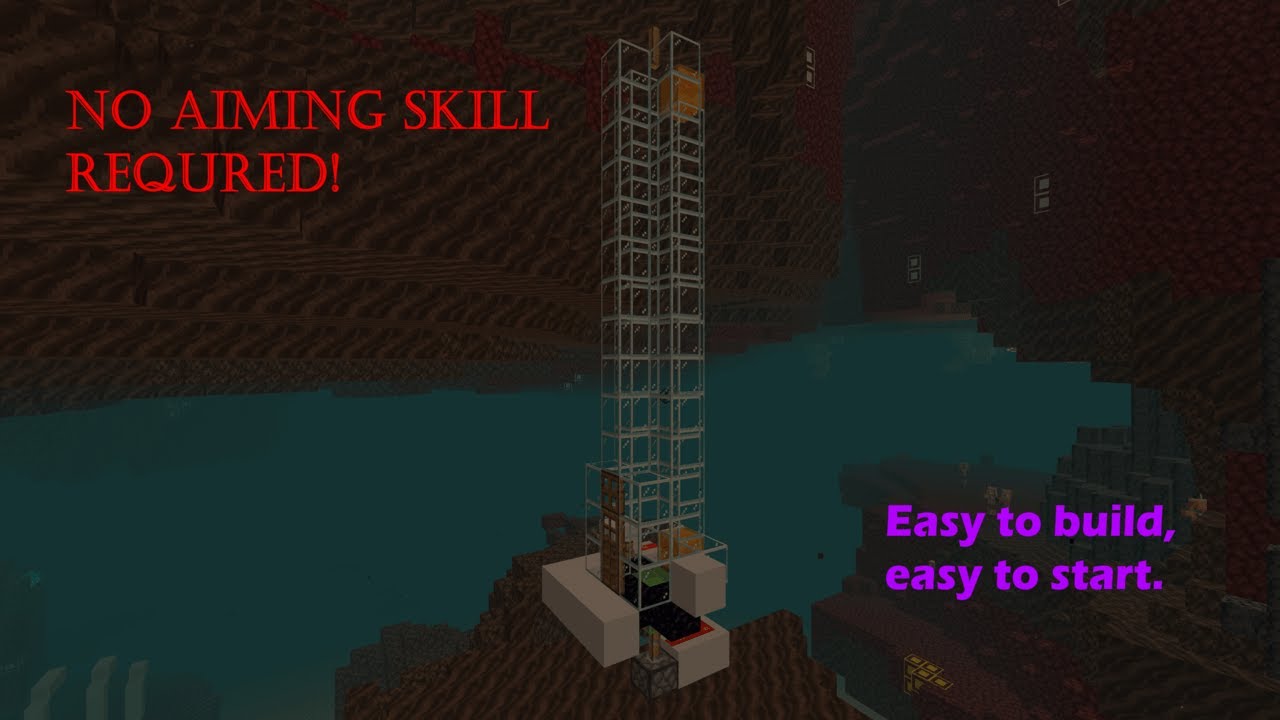 AIMLESS Ender Pearl stasis / Chunk loader for the Nether [Minecraft ...