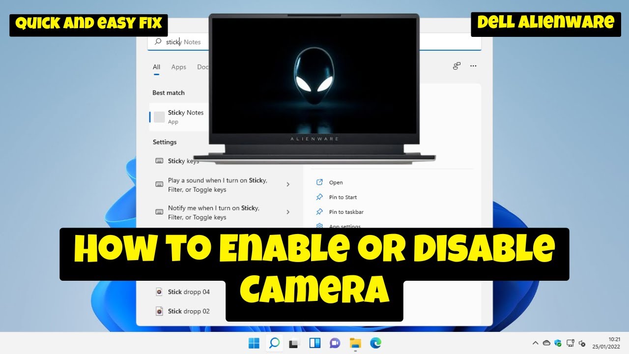 How to Enable or Disable Camera Dell Alienware {2025} - YouTube