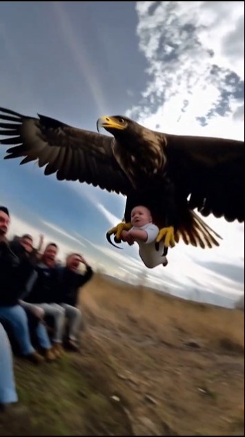 "Skybound Terror: Giant Eagle Snatches a Baby in Shocking Footage" #animals - YouTube