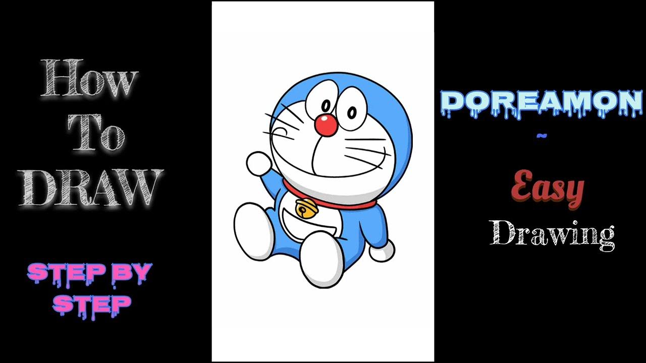 How to Draw Doraemon in 5 Minutes | Easy Step-by-Step doreamon drawing ...
