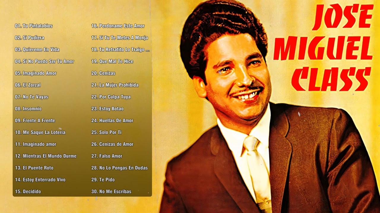 Jose Miguel Class 30 Grandes Exitos - Jose Miguel Class Boleros De Oro ...