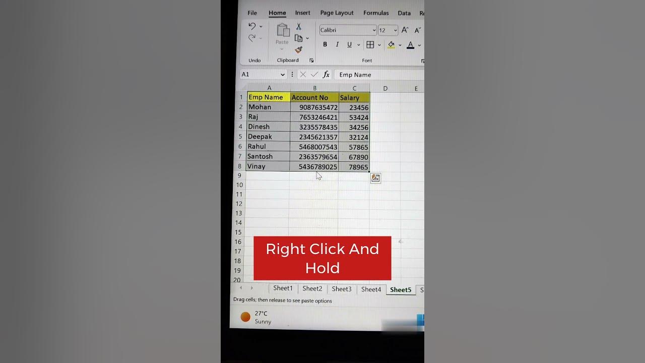Excel Pro Trick 😎 Table Format In Excel 🔥 Howto Shorts Exceltutorials Excel Msexcel