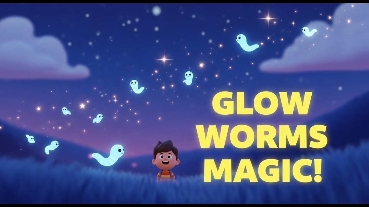 Tiny Glow Worms Light the Skies | Magical Firefly Song for Kids with ...