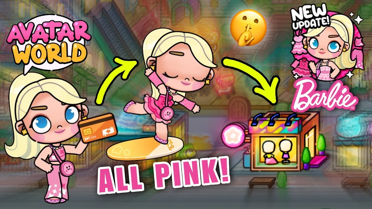 👀 NEW UPDATE! BARBIE in AVATAR WORLD! ALL PINK 😍💖 Pazu 🤫 - YouTube