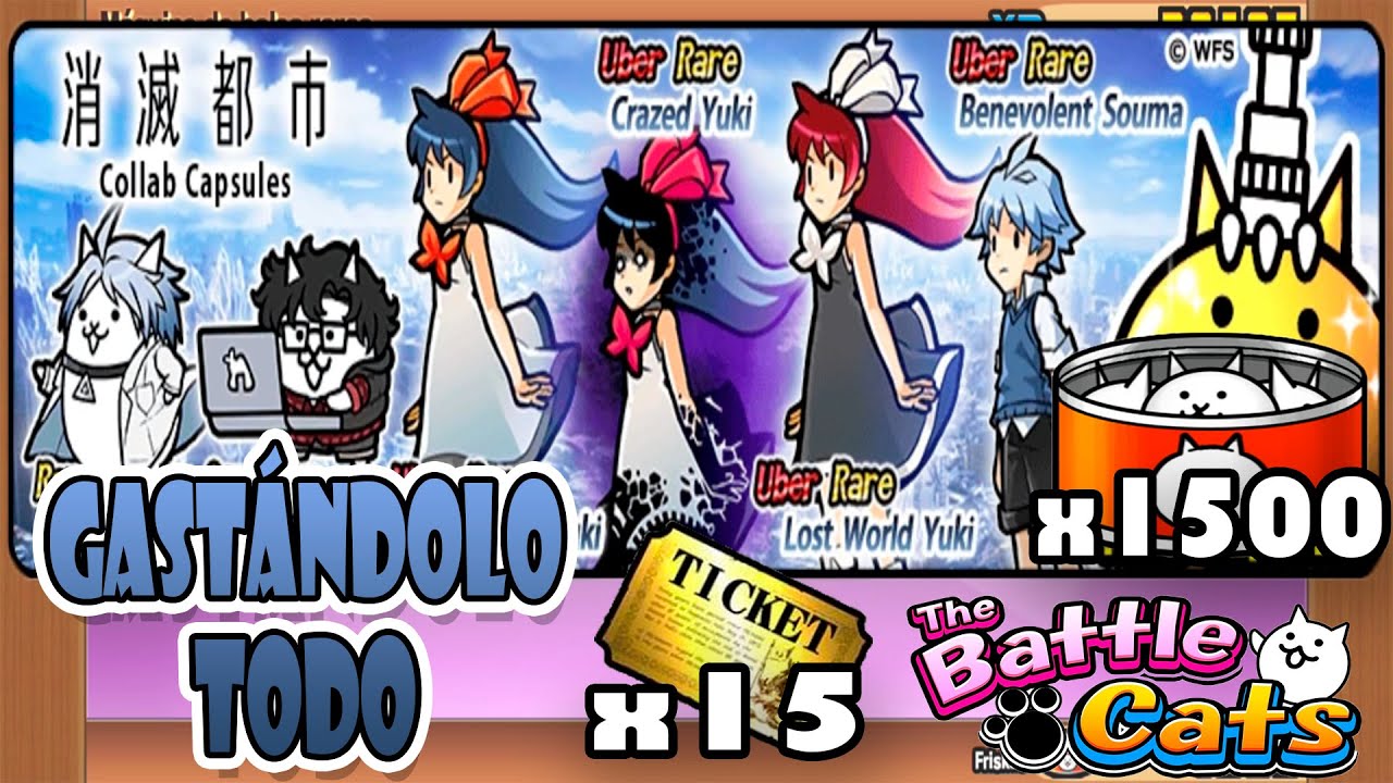 Gastando todos mis FRISKAS y TICKETS RAROS | Shoumetsu Toshi | 100% Megarraros | The Battle Cats ...