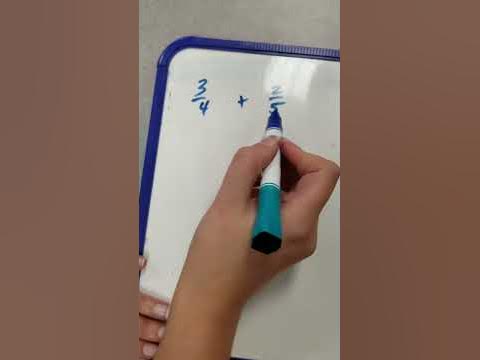 Adding and subtracting fractions with unlike denominators standard algorithm - YouTube