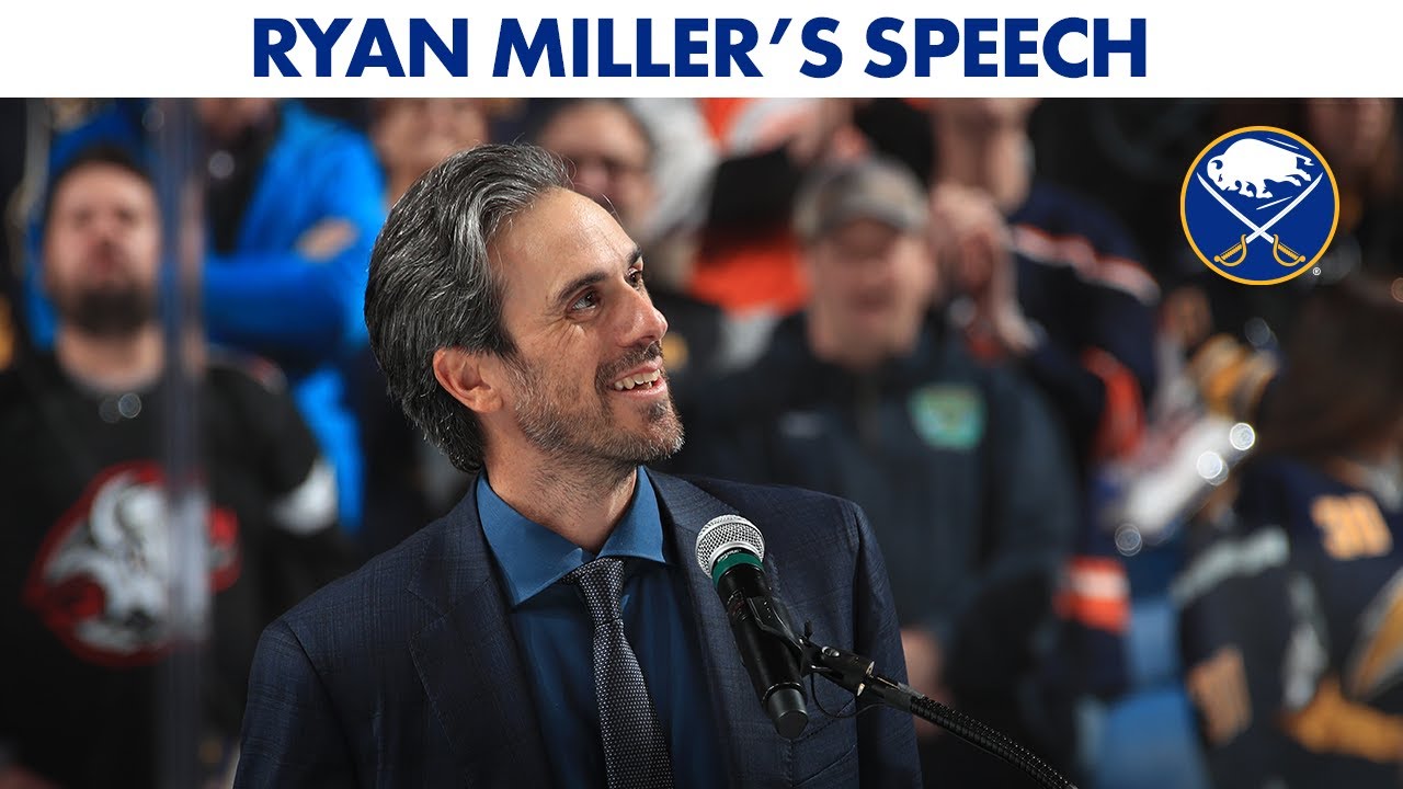 Ryan Miller's Speech On Ryan Miller Night! | Buffalo Sabres - YouTube