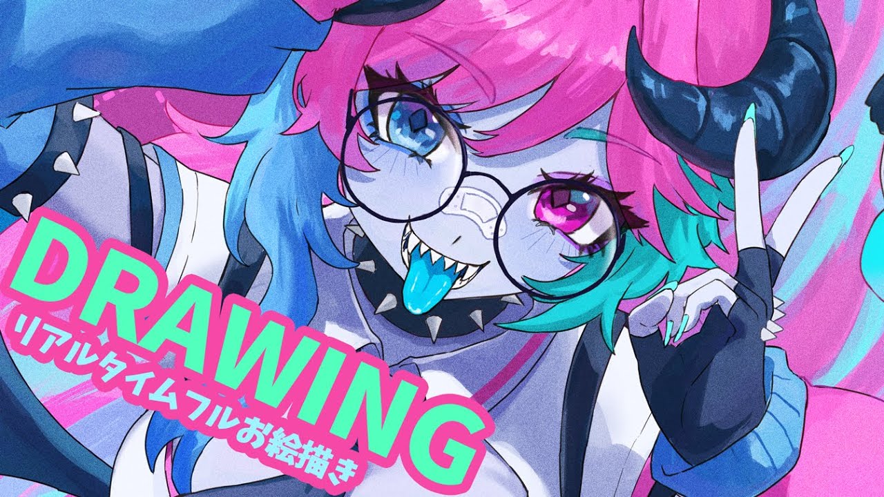 【完成まで】VTuber FREAM part2【REAL TIME - DIGITAL PAINTING】 - YouTube