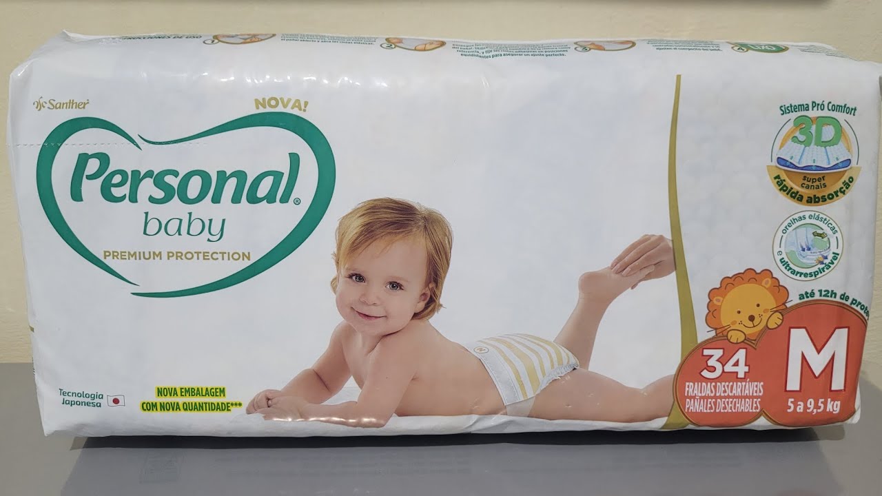 Fralda Personal Baby Premium protection | Tamanho M | Resenha completa ...