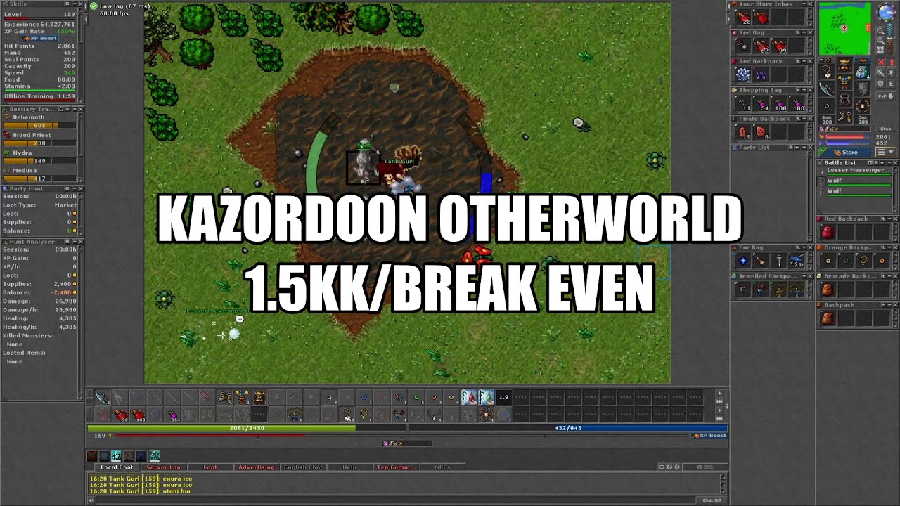 Kazordoon Otherworld (Recommended: 150+ EK) - YouTube