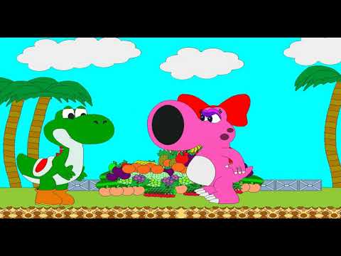 Eating Contest Yoshi VS. Birdo!