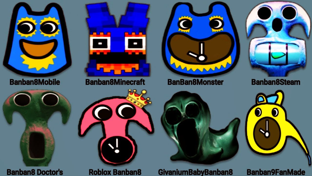 Garten Of Banban 9 Mobile, Banban 8 Mobile, Banban 8 Roblox, Banban 8 ...