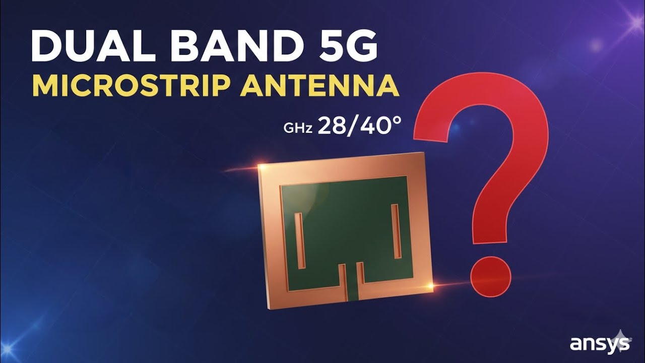 Dual band 5G microstrip patch antenna design using Ansys HFSS - YouTube