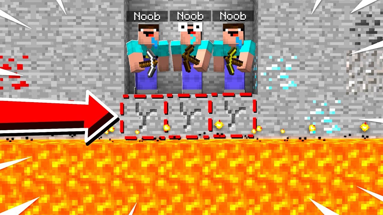 MINE DOWN But DON'T FALL In The LAVA! (Minecraft) - YouTube