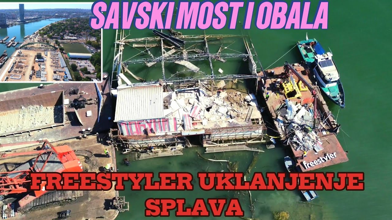 KAKO IZGLEDA UKLANJANJE SPLAVA FREESTYLER DRONOM RADOVI I OBALA SA ...