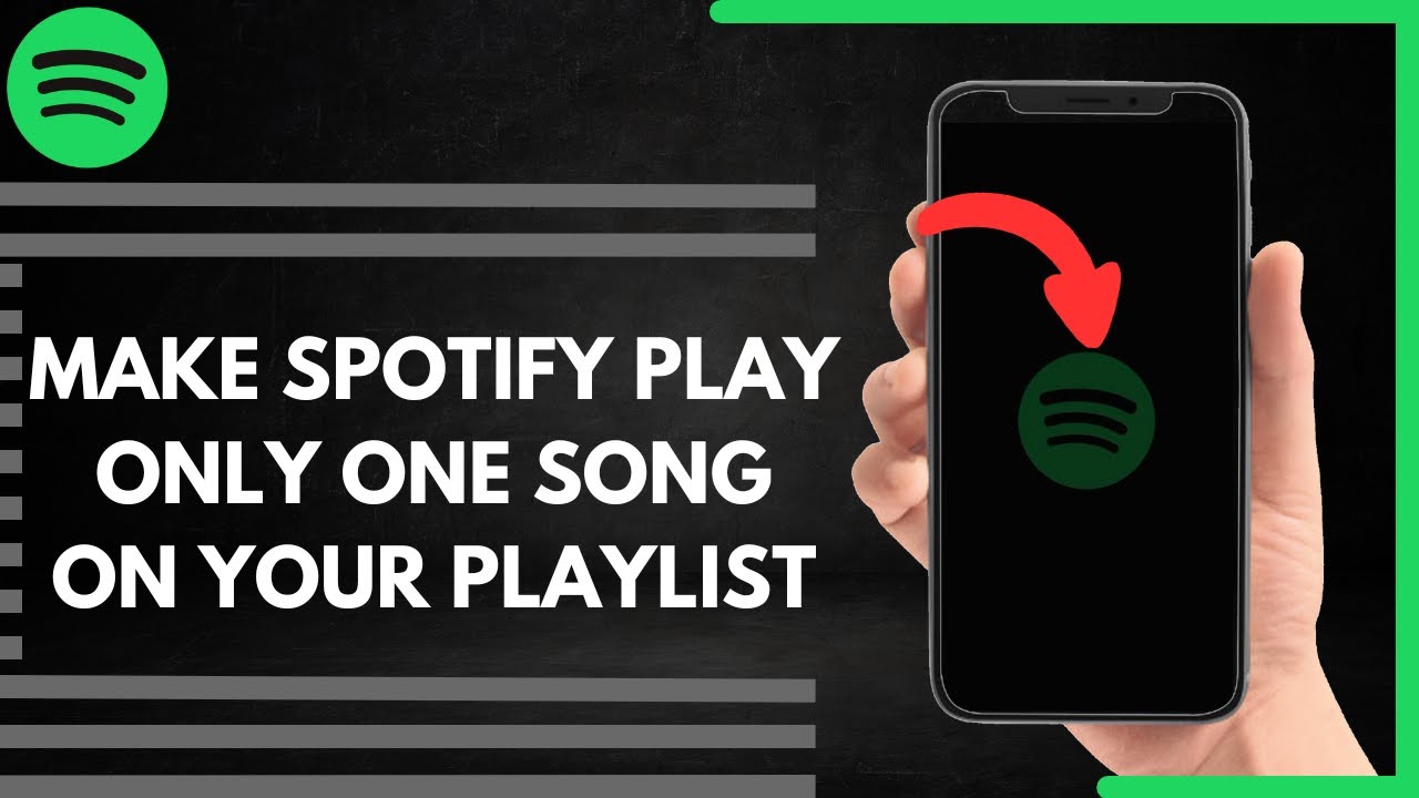 How To Make Spotify Play Only One Song On Your Playlist - YouTube