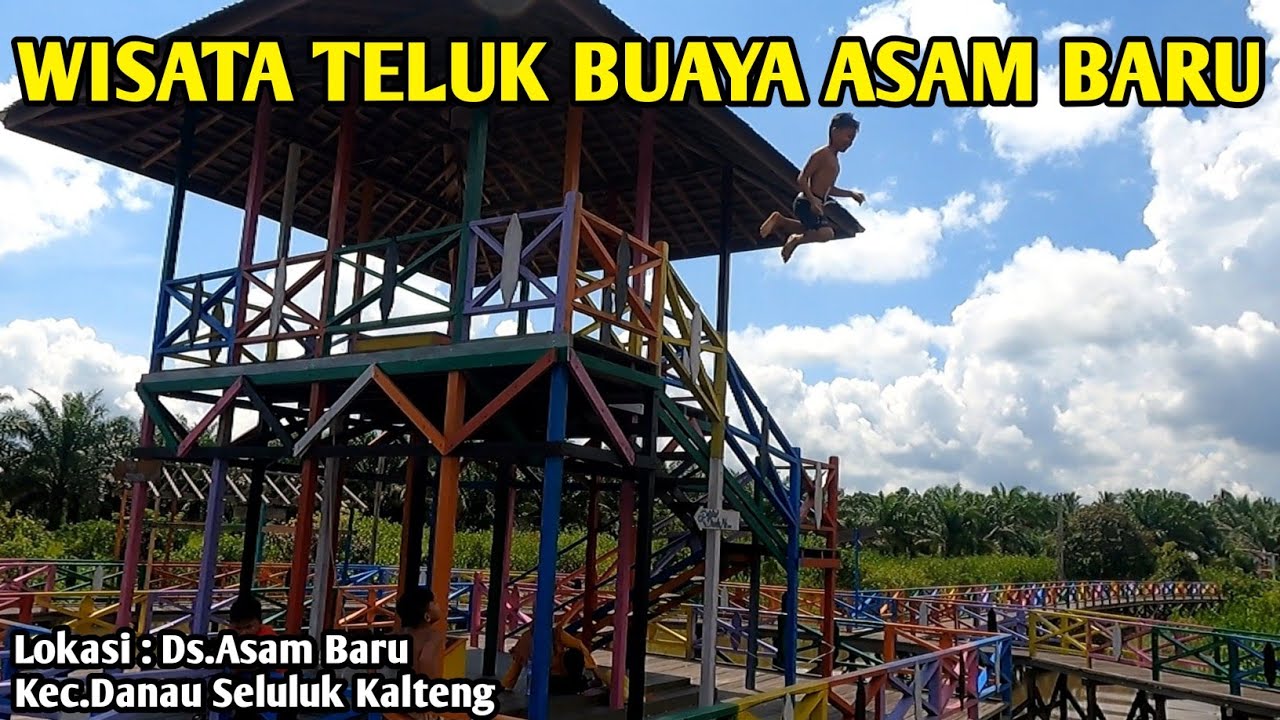 Wisata Teluk Buaya Desa Asam Baru Kec.Danau Seluluk Kalteng - YouTube