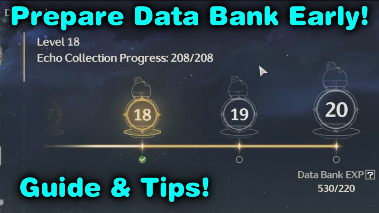 LEVEL UP DATABANK FAST EARLY! | Wuthering Waves Tips Guide - YouTube