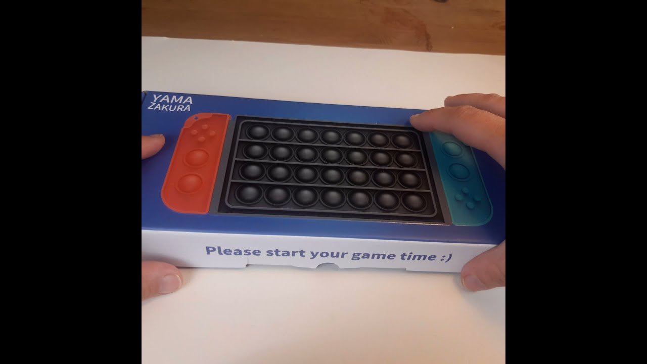 Unboxing Nintendo Switch Pop It Fidget Toy - YouTube