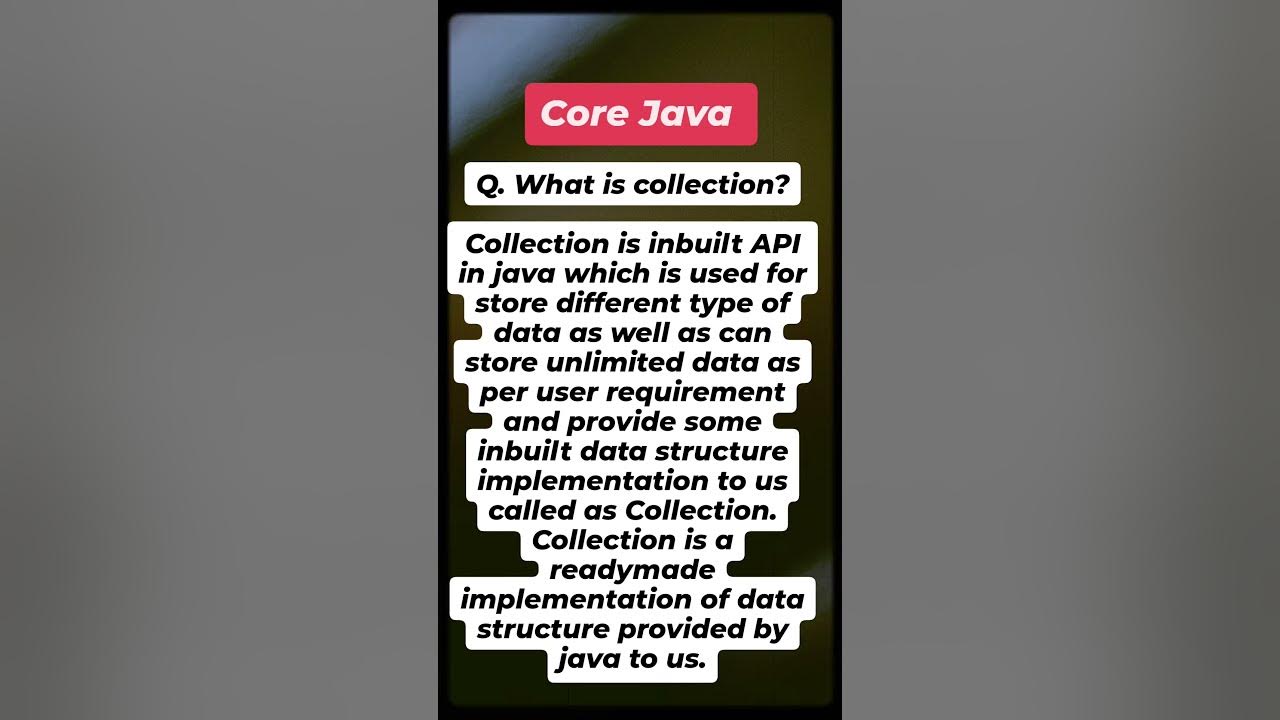 "Introduction to Collections in Java: Storing and Managing Data Efficiently!" - YouTube