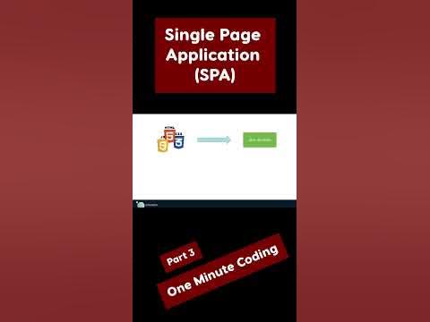Single Page Application (SPA) - Angular Full Course Part 3 #shorts - YouTube