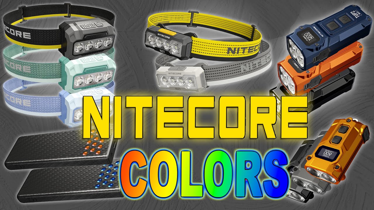 Forget Boring Black! My 5 Favorite Colorful Nitecore Gear - YouTube