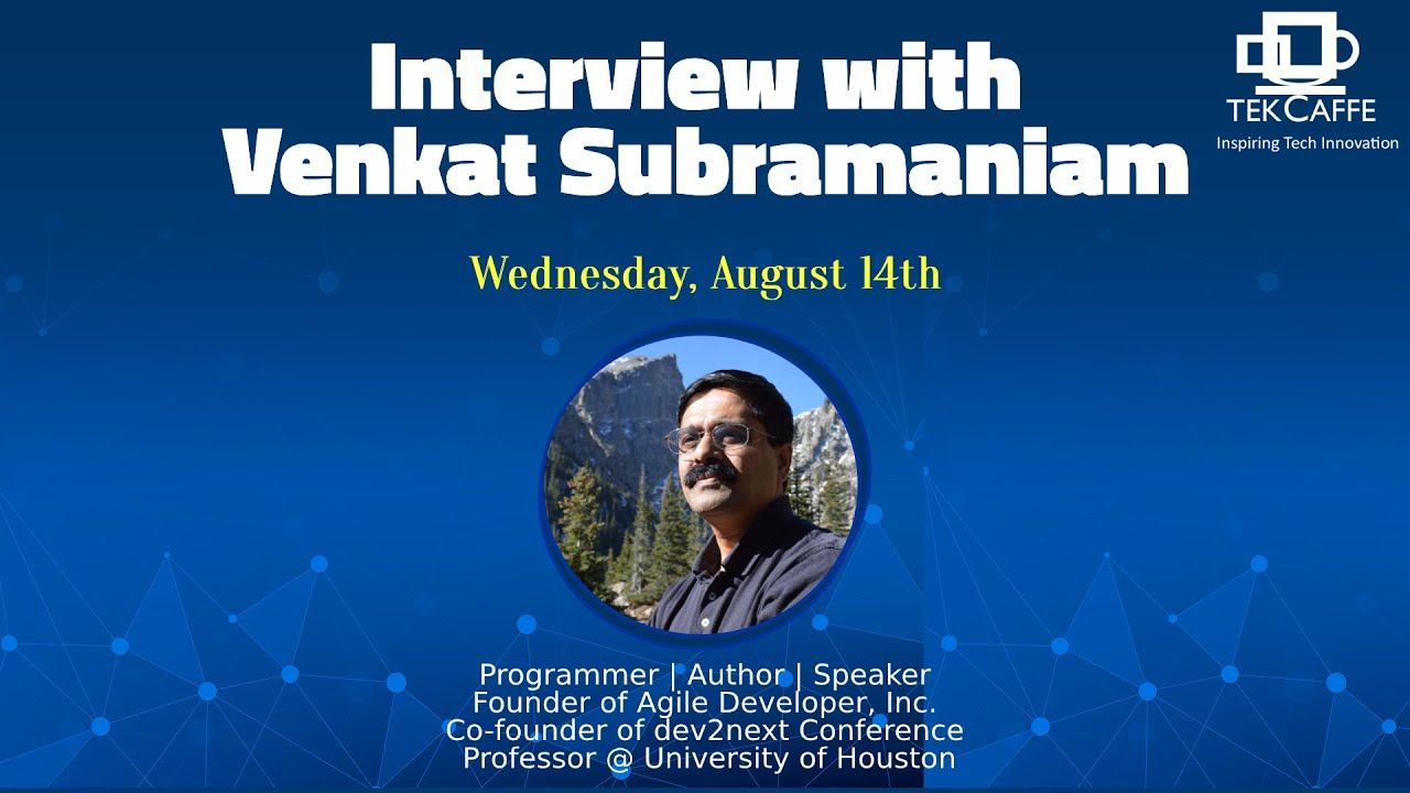 Interview With Venkat Subramaniam Youtube