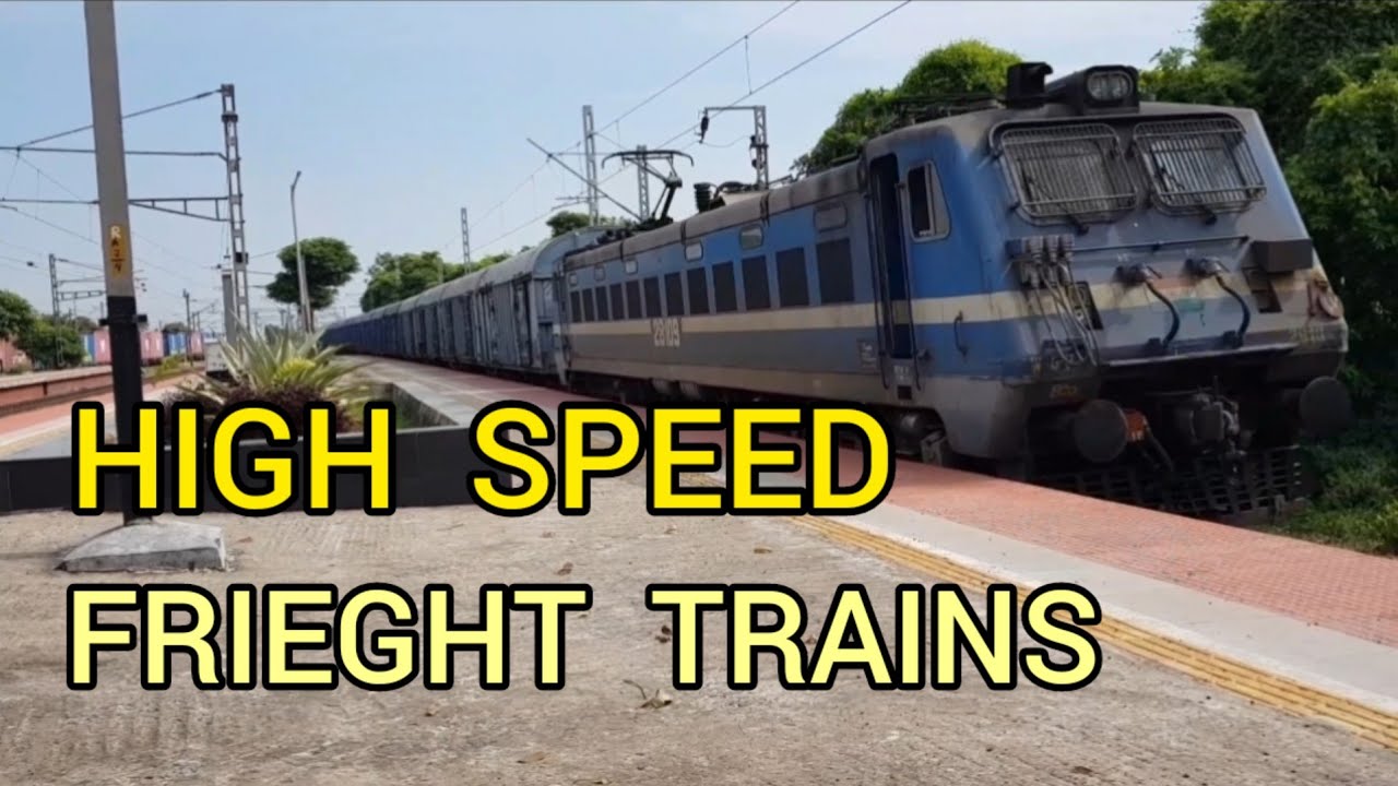 [ 4 in 1 ] High Speed Freight Trains | Back to back | Indian Railways ...