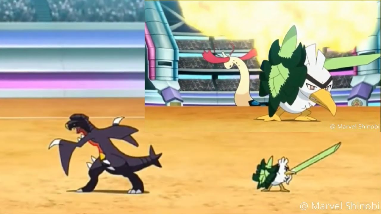 Sirfetch'd defeats Milotic and faces off Garchomp |Pokemon journeys ep ...