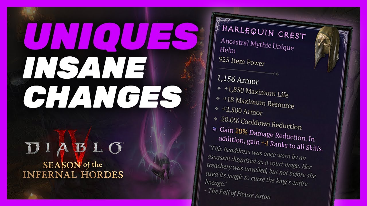 Exploring All the New Mythic Uniques in Diablo 4 Season 5 - YouTube