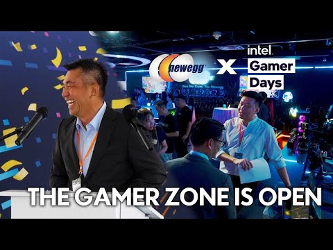 Newegg Gamer Zone Ribbon Cutting + Intel Gamer Days Kickoff - YouTube