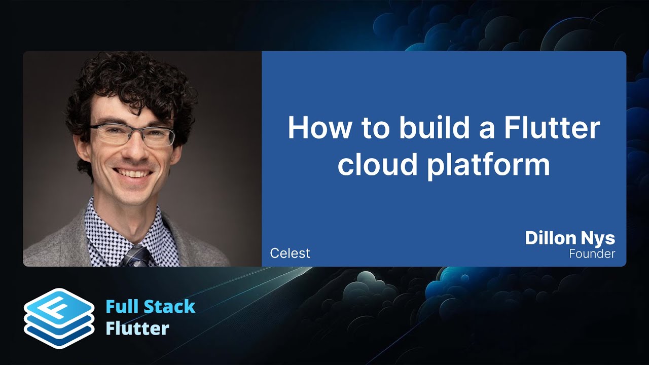 Dillon Nys: How to build a Flutter cloud platform ⛅️ - YouTube