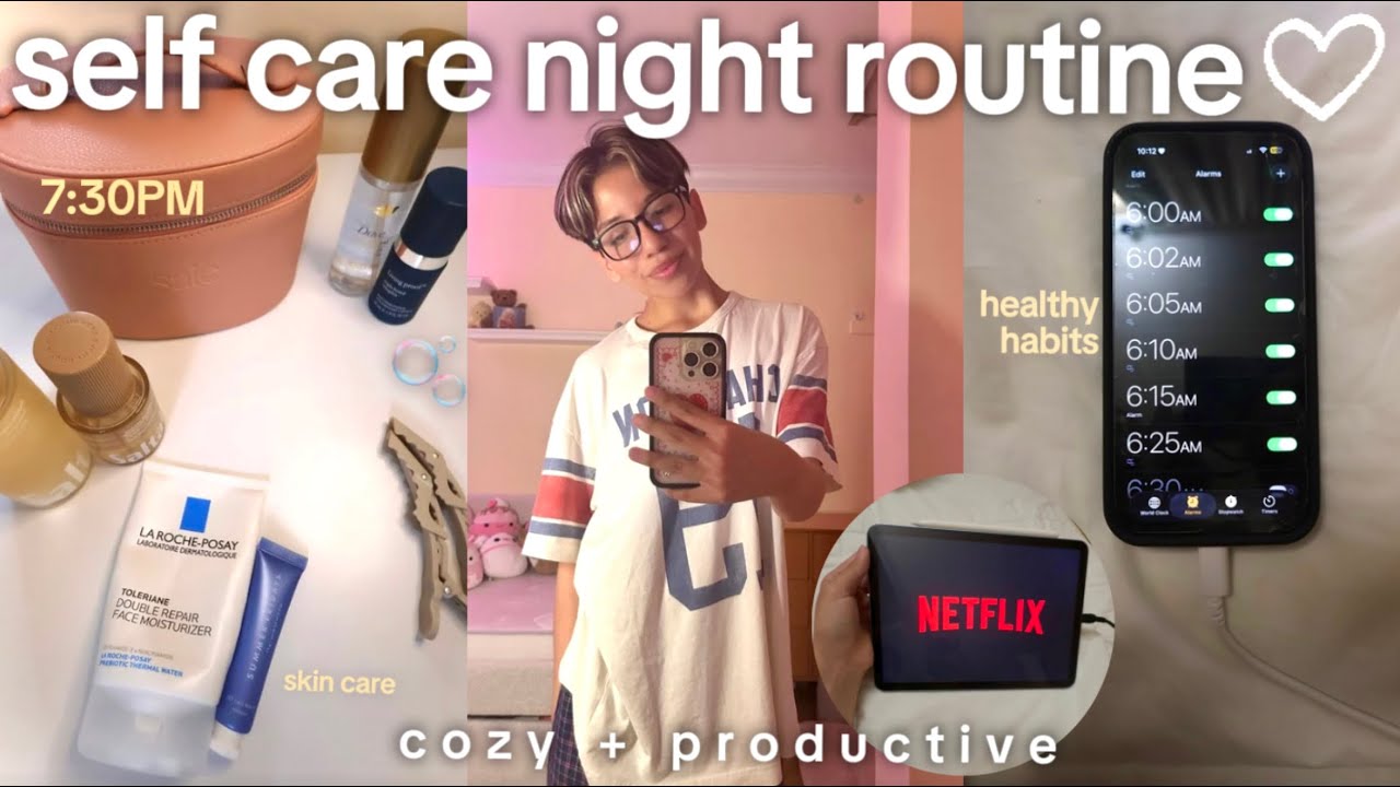 my 7pm self care night routine 🍵 | a chill & productive fall night in ...