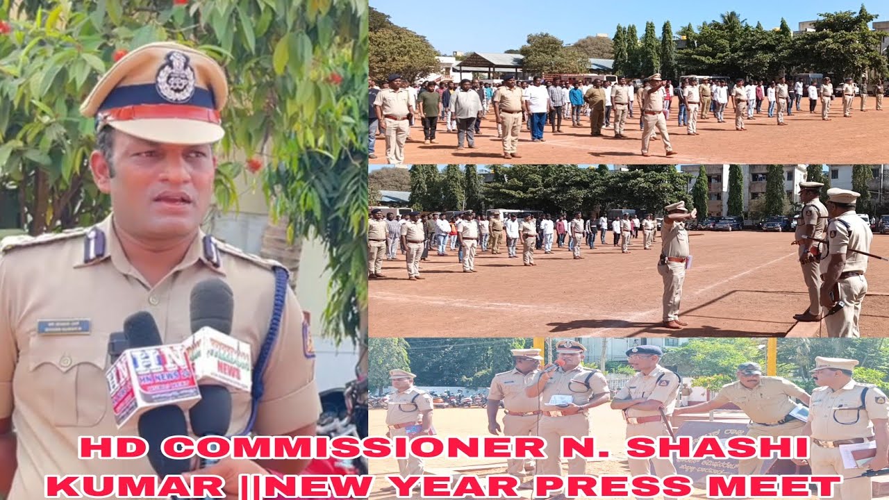 HUBLI DHARWAD COMMISSIONER N SHASHI KUMAR || NEW YEAR KE BARE KYA KAHA ...