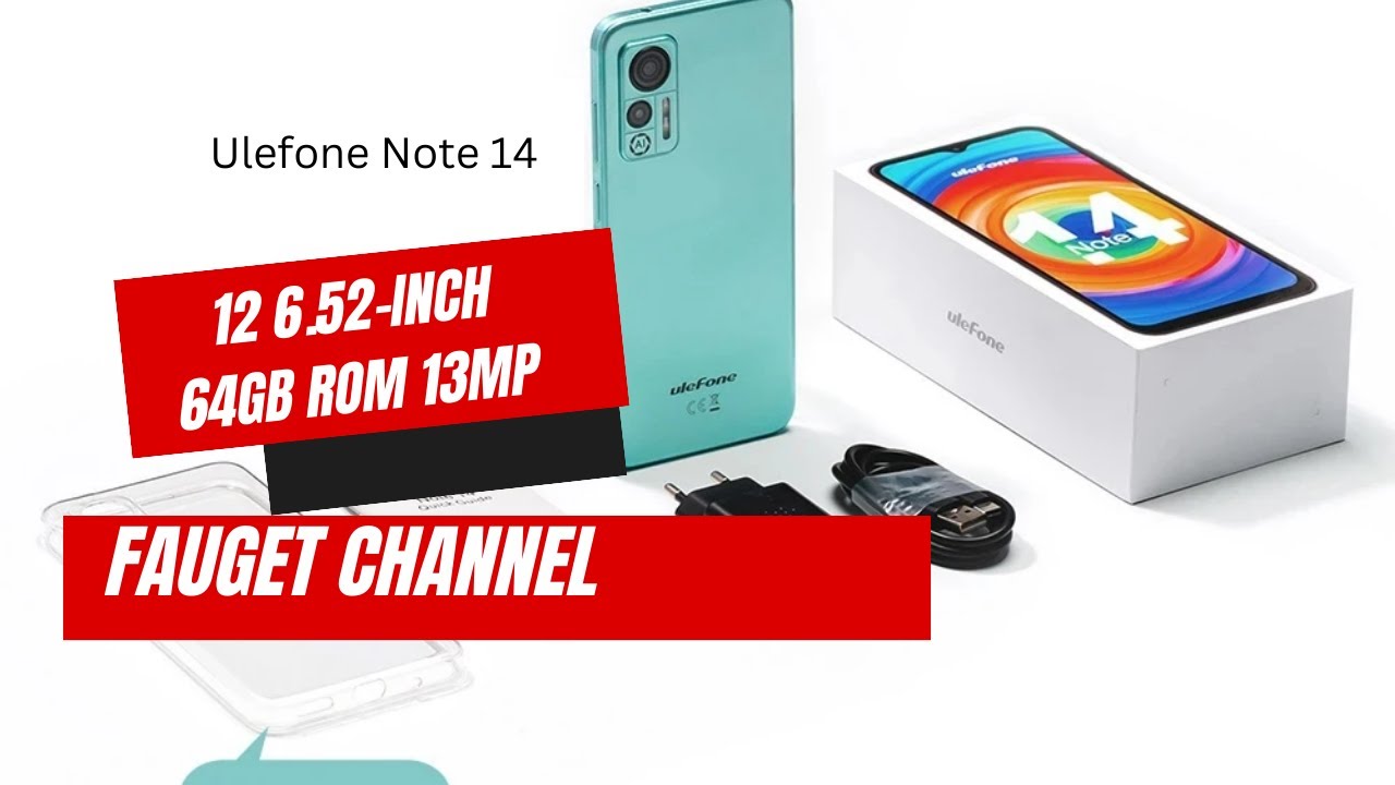 Ulefone Note 14 Smartphone Android 12 6.52-inch 64GB ROM 13MP 4G /Face ...