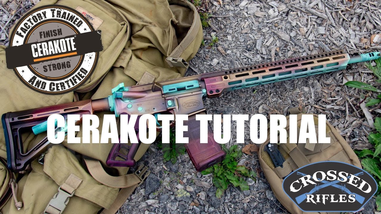 Tarnished brass Cerakote tutorial - YouTube