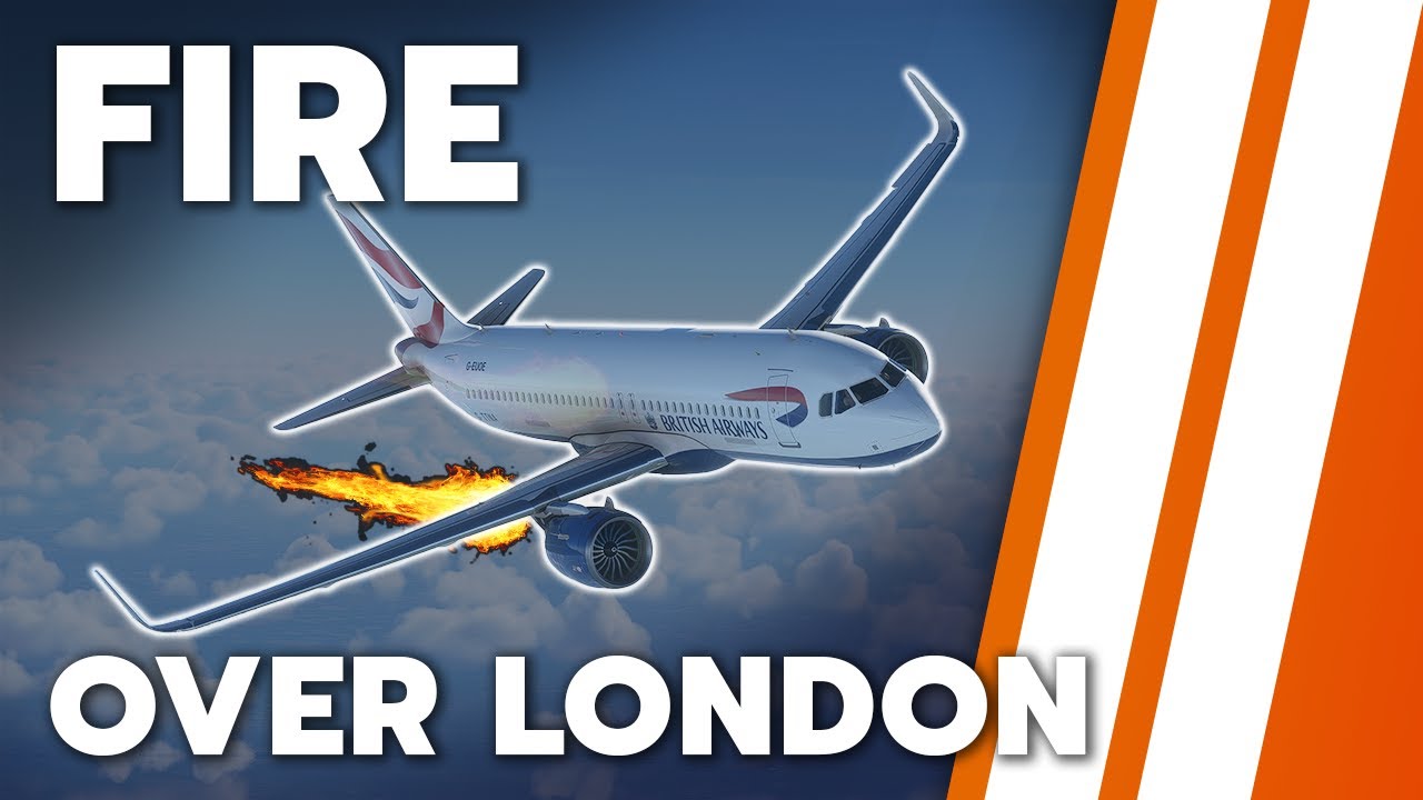 Engine on FIRE over London | British Airways 762 - YouTube