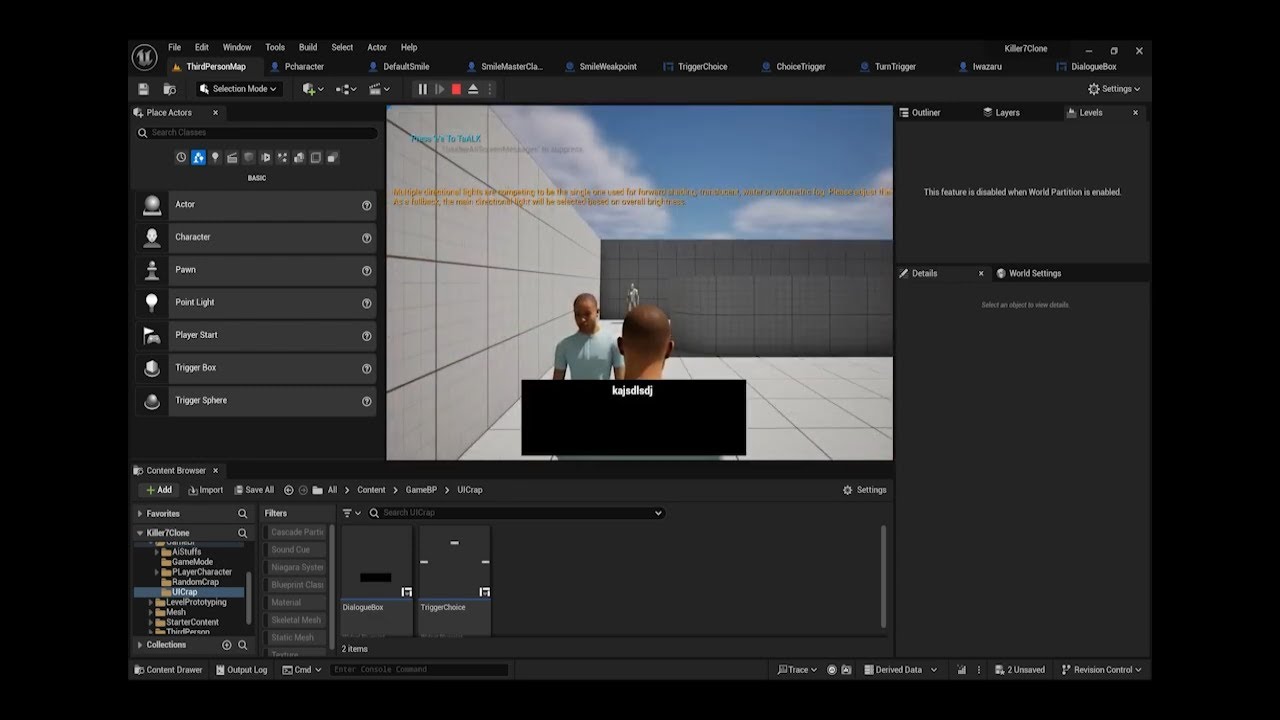 Doug Teaches Ue5 Killer 7 Clone - NPC Dialogue Adding Sounds And Delay - YouTube
