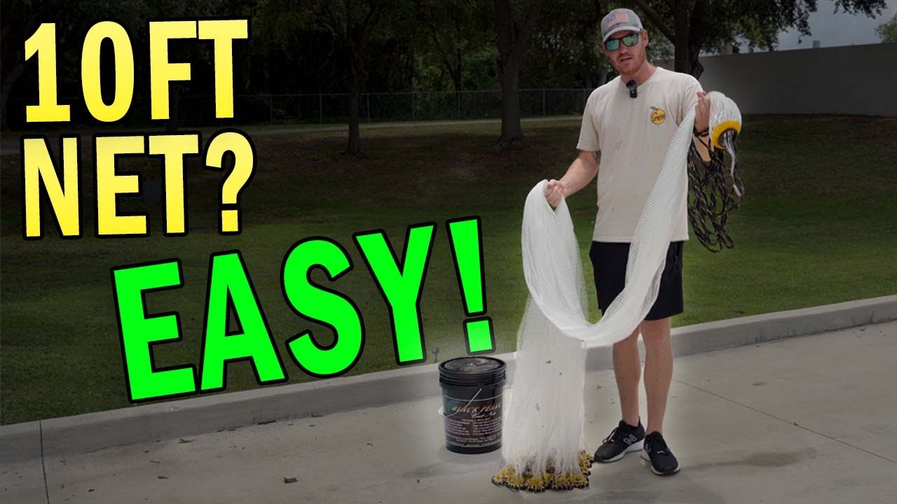 How to Throw a Cast Net (Step by Step with a Black Pearl Net) - YouTube