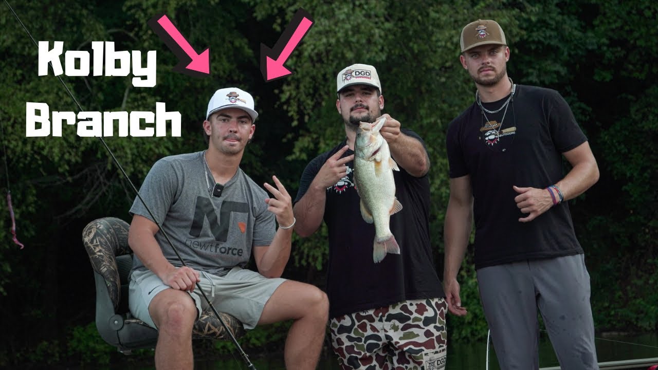 Georgia Baseball’s KOLBY BRANCH Goes BASS FISHING - YouTube