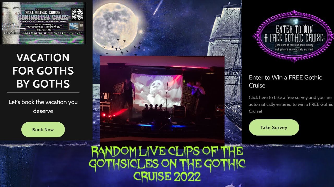randon clips of THE GOTHSICLES on the 2022 GOTHIC CRUISE 💜🦇💜 - YouTube