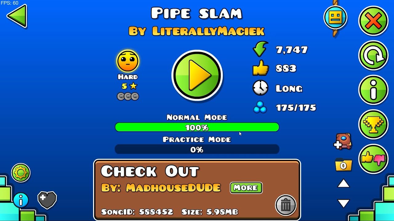 Geometry Dash, Pipe Slam, 100% 2025 - YouTube