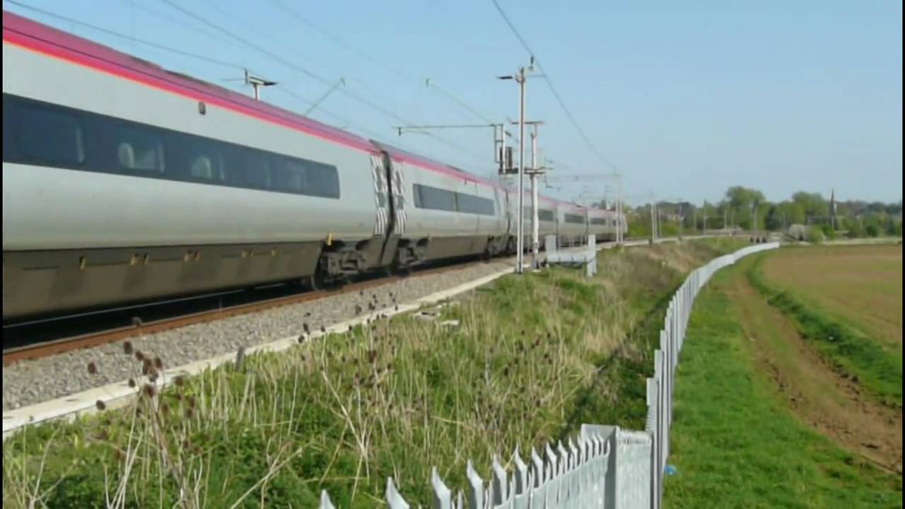 Virgin Pendolino, Class 90 Scot Rail and Some EMUs - Typical Passenger ...