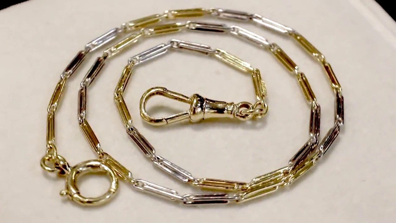 Antique Gold Chain 720 - YouTube