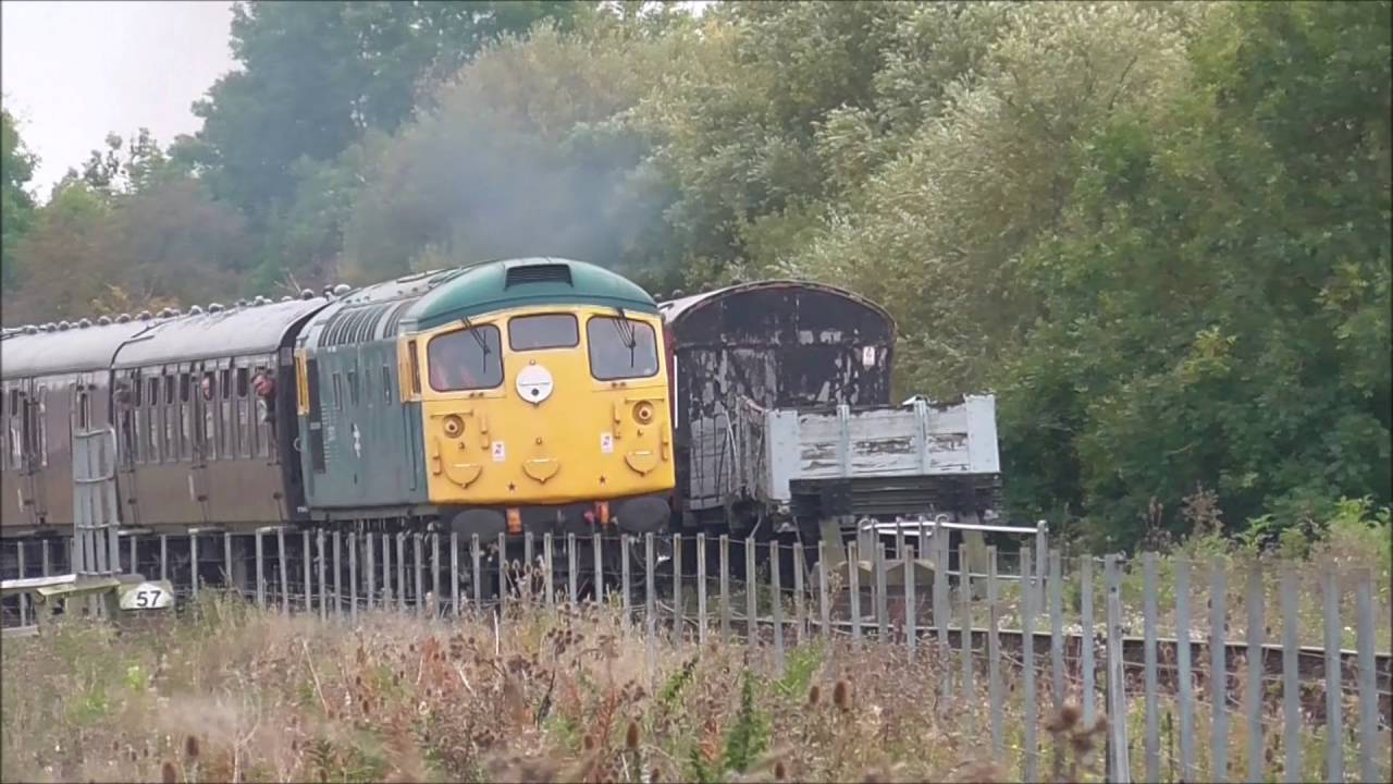 Class 26 26007 Thrash Wansford 2016 - YouTube